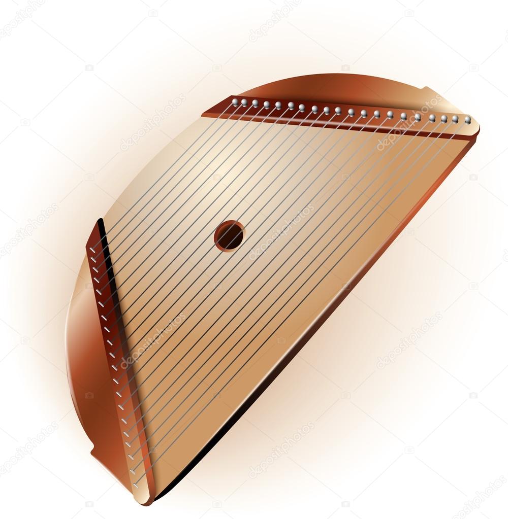 Traditionelle Gusli - Vektorgrafik: lizenzfreie Grafiken © nahariyani ...