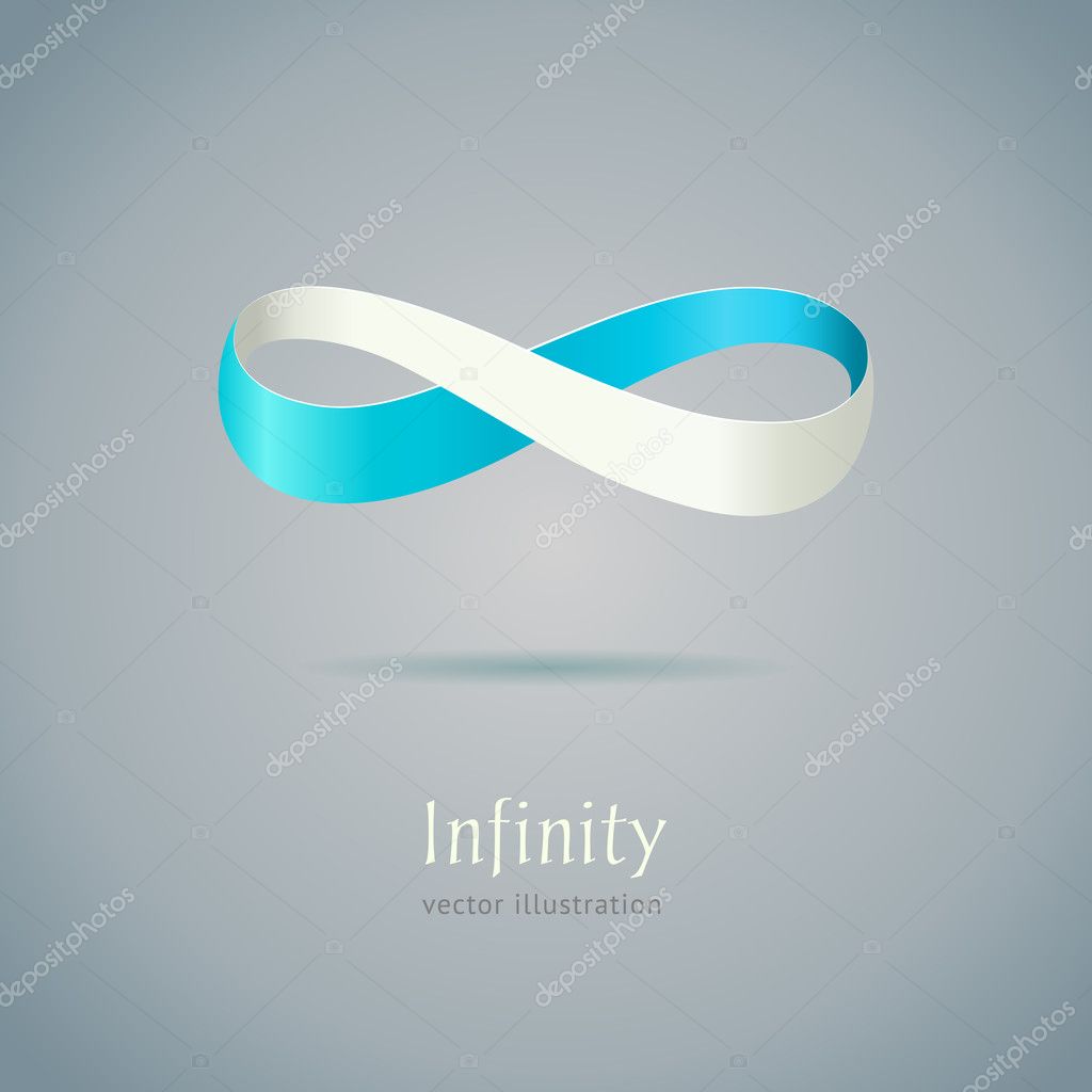 Abstract blue Infinity symbol — Stock Vector © portarefortuna #29979139