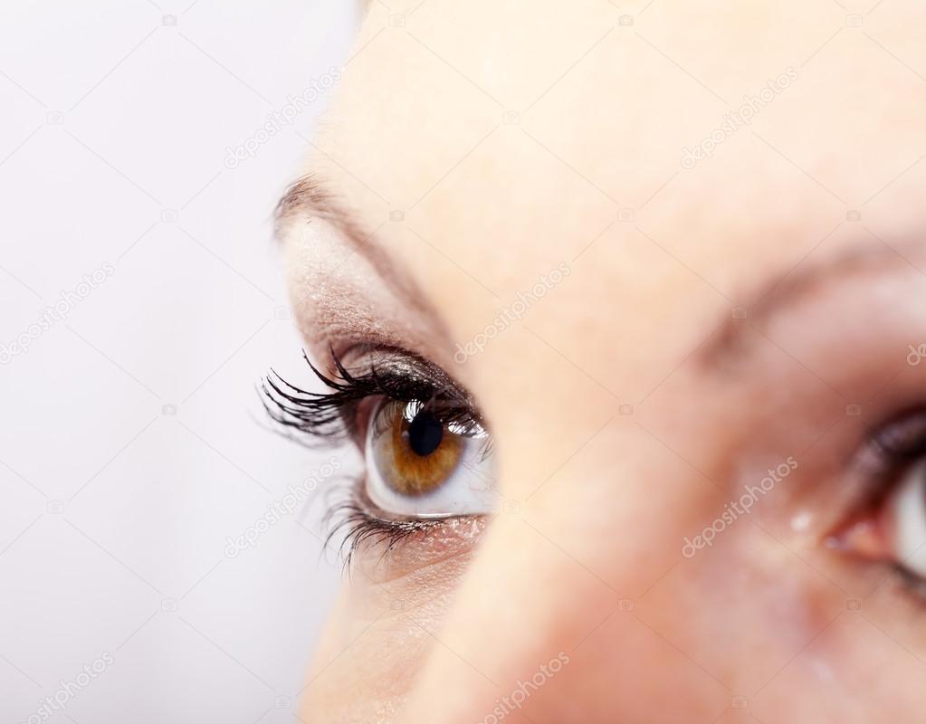 Young woman with open eyes — Stock Photo © TKphotography #45757375