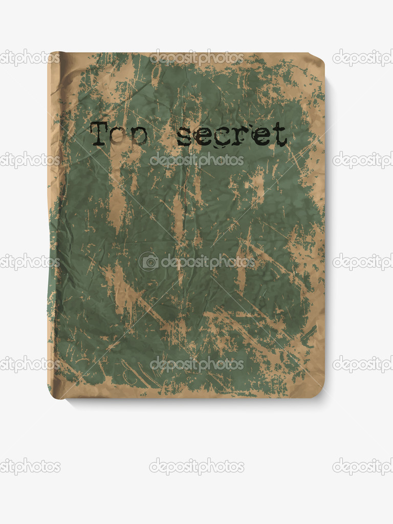 An old book, Top Secret, on a light background Stock Vector Image by ...