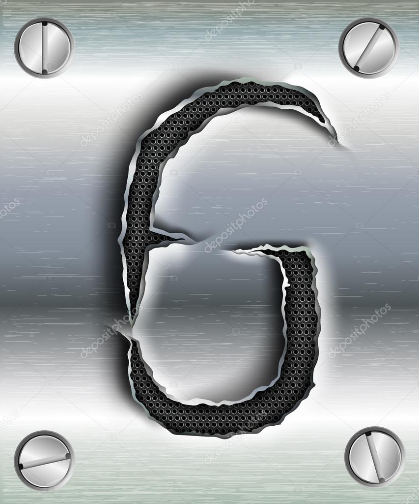 Figure, number cut out in metal Stock Vector by ©PanaceaDoll 34084513