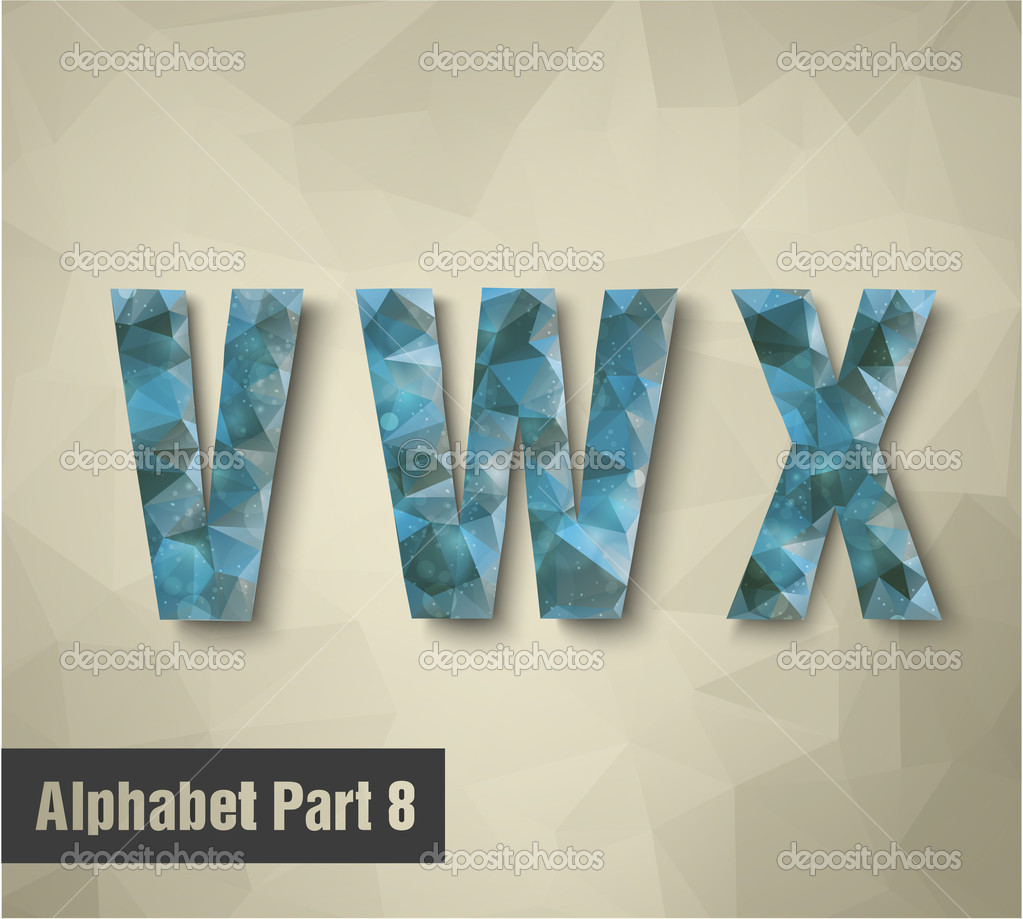 V W X alphabet letters Stock Vector Image by ©PanaceaDoll #51523565