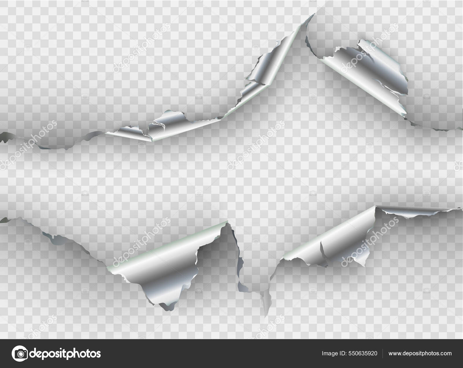 Hole Ripping Through Metal