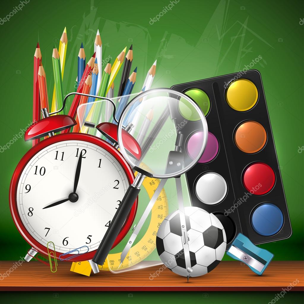 Modern school background Stock Vector by ©kaktus2536 20724881