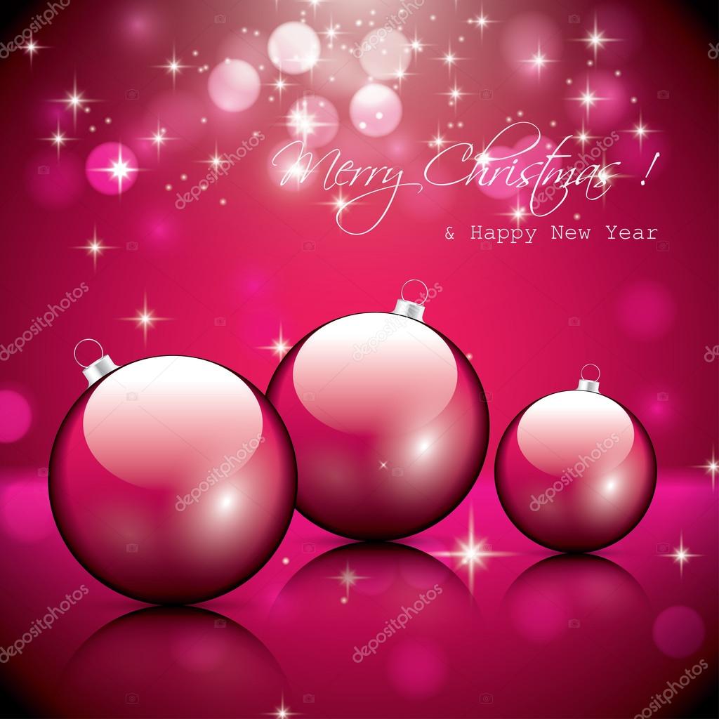 Red Christmas greeting card Stock Vector by ©kaktus2536 26573589