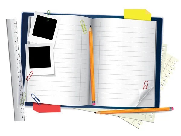 Open notepad Stock Vector Image by ©kaktus2536 #10457569