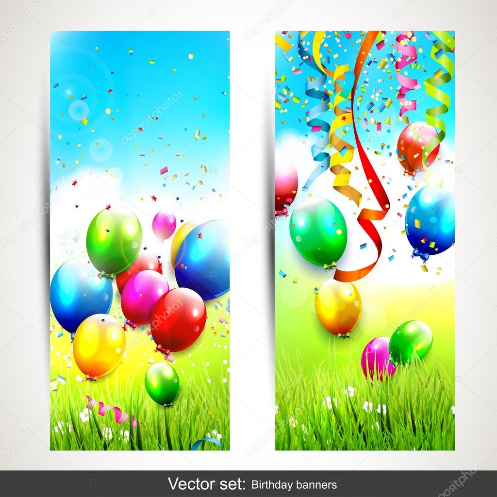 Birthday banners Stock Vector Image by ©kaktus2536 #42277285