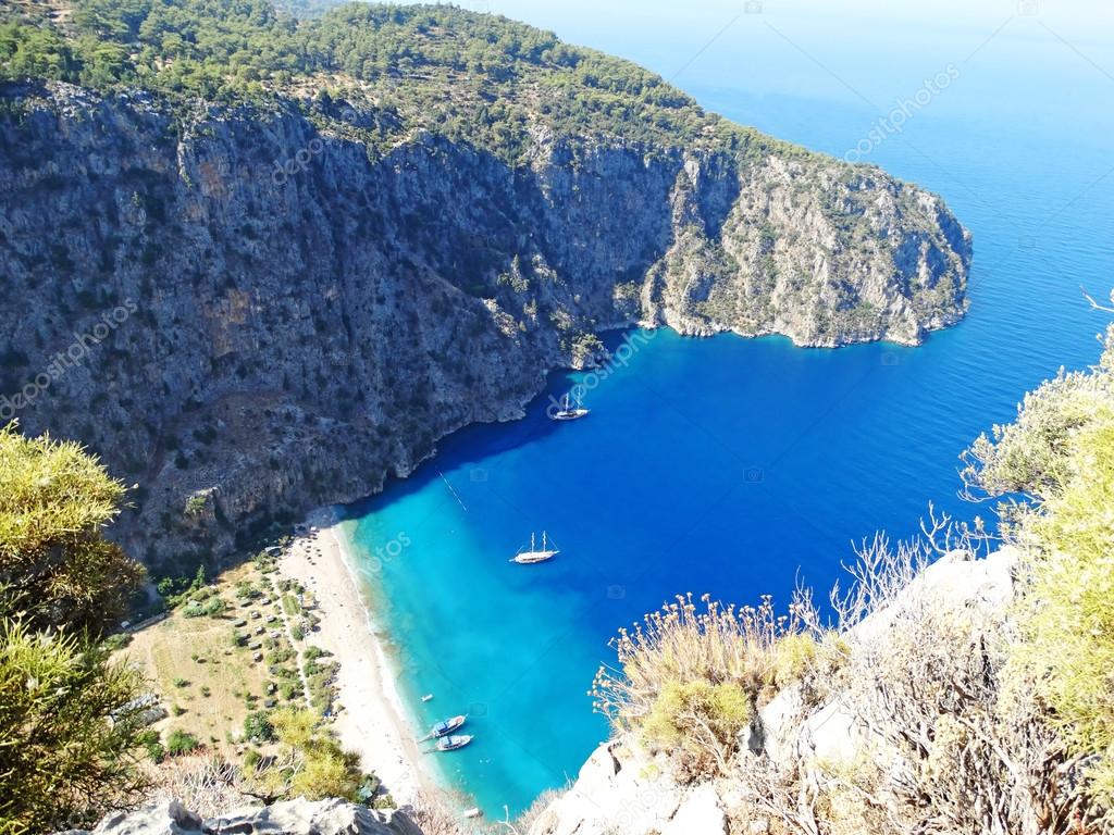 Butterfly valley deep gorge fethiye turkey Stock Photo by ©Nastya22 39145985
