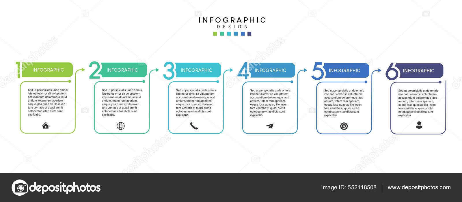Steps Business Data Visualization Timeline Process Infographic Template ...