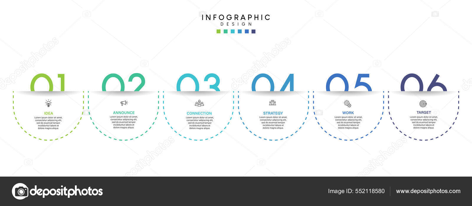 Steps Business Data Visualization Timeline Process Infographic Template ...