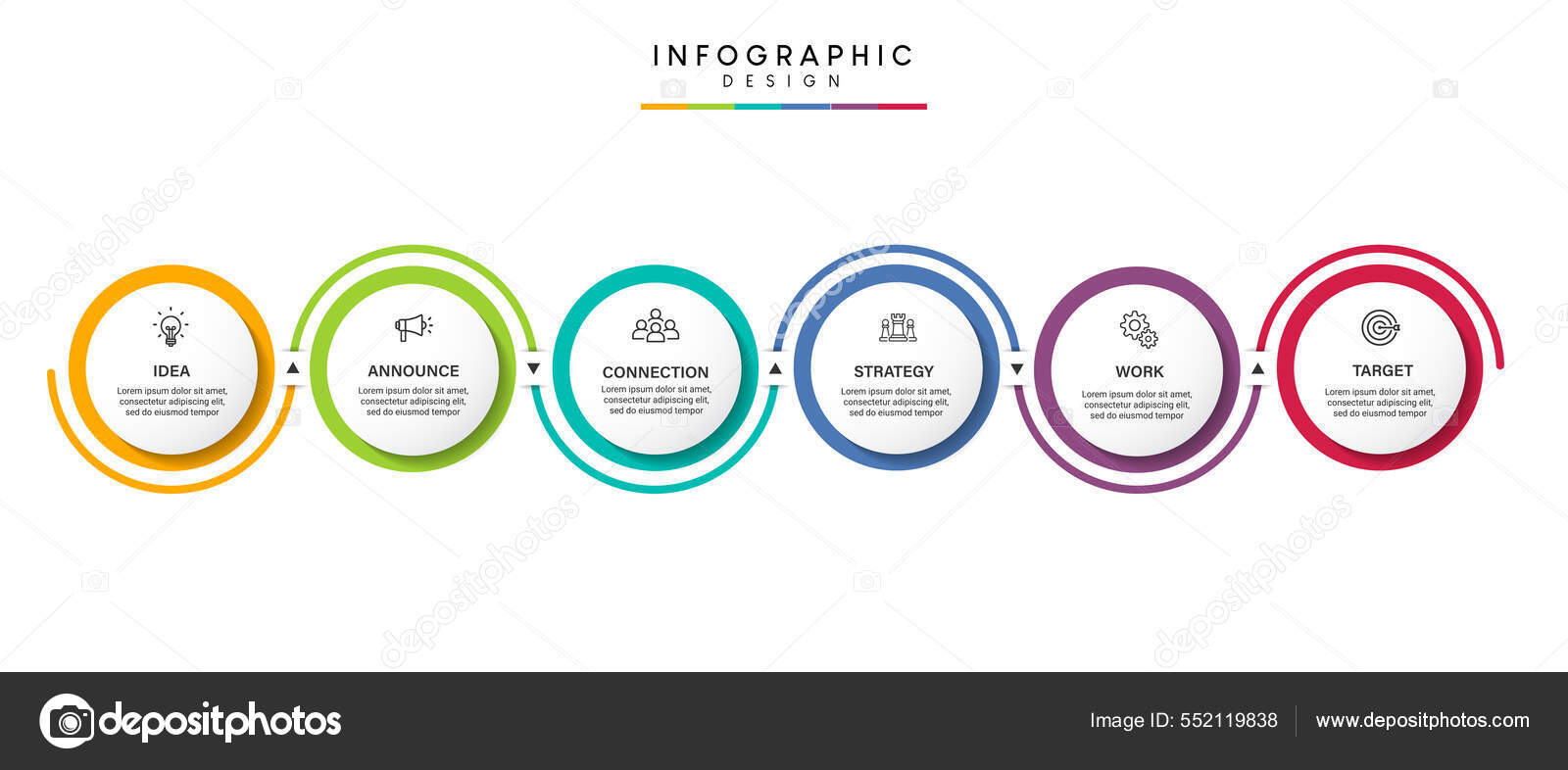 Steps Business Data Visualization Timeline Process Infographic Template ...