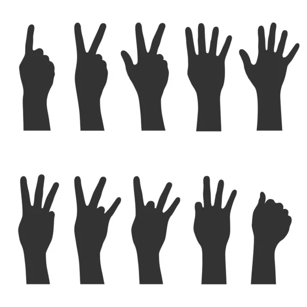 Counting fingers Vector Images | Depositphotos
