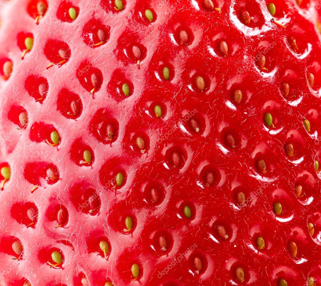 Strawberry Texture. Berry Background. Closeup Structure. Macro — Stock ...
