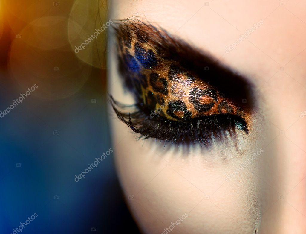Leopard Eye Makeup
