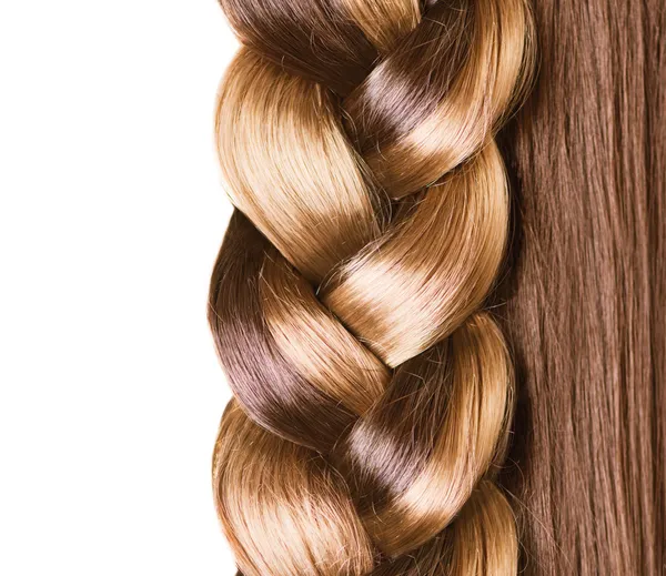 Black Hair and Braid or Plait isolated on white background, Hair Stock ...