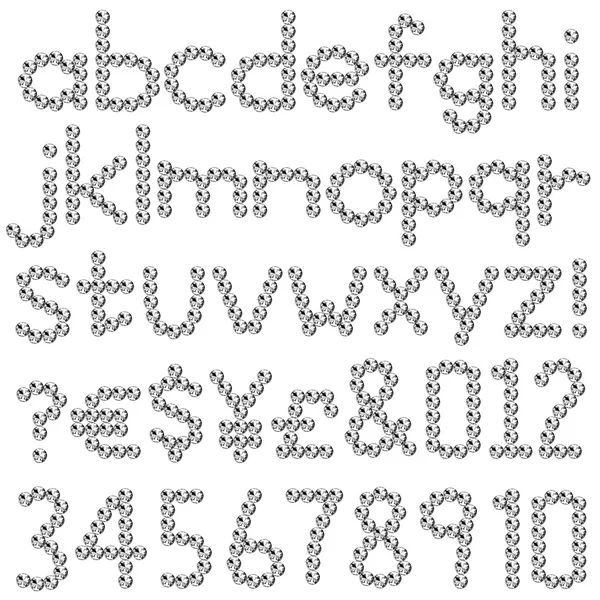 Rhinestone alphabet Vector Art Stock Images | Depositphotos