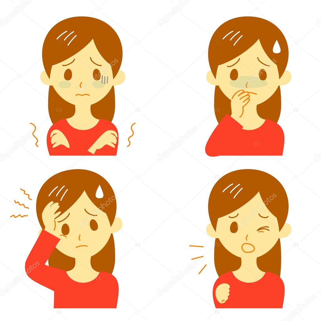 Sintomas da doença 01 Vetor de stock de ©niow 26417015