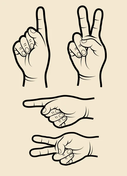 Hand signs 3 — Stock Vector © Cundrawan703 #14100990