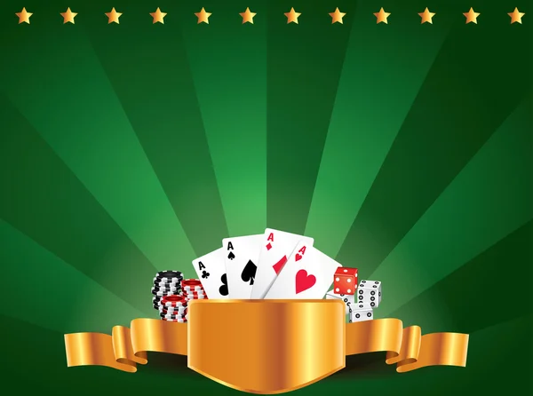 Green casino background Vector Art Stock Images | Depositphotos