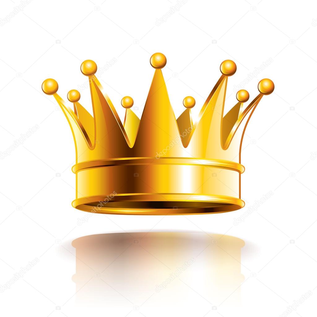 Ilustración brillante vector corona dorada Vector de stock #39621789 de ...