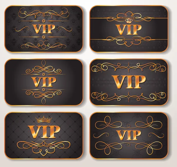 Vip cards with shiny gold circles Stock Vector Image by ©Happymia #60588789