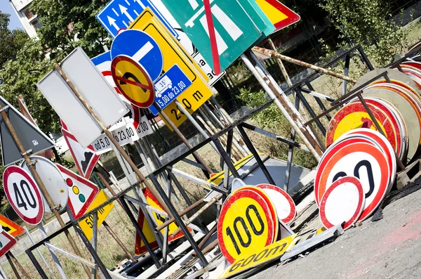 Road construction signs Stock Photos, Royalty Free Road construction ...