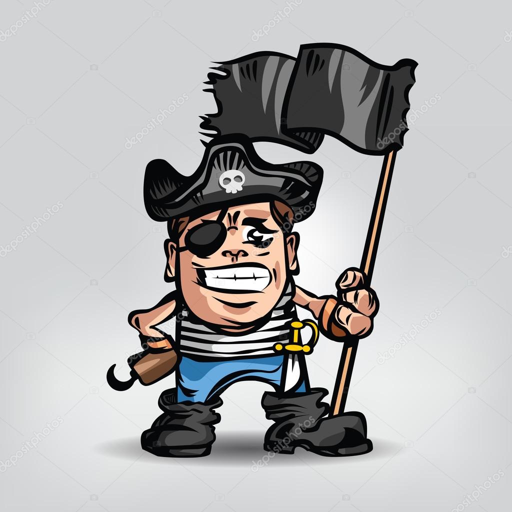 Pirate. Vector illustration Stock Vector Image by ©sergeypykhonin #22889104