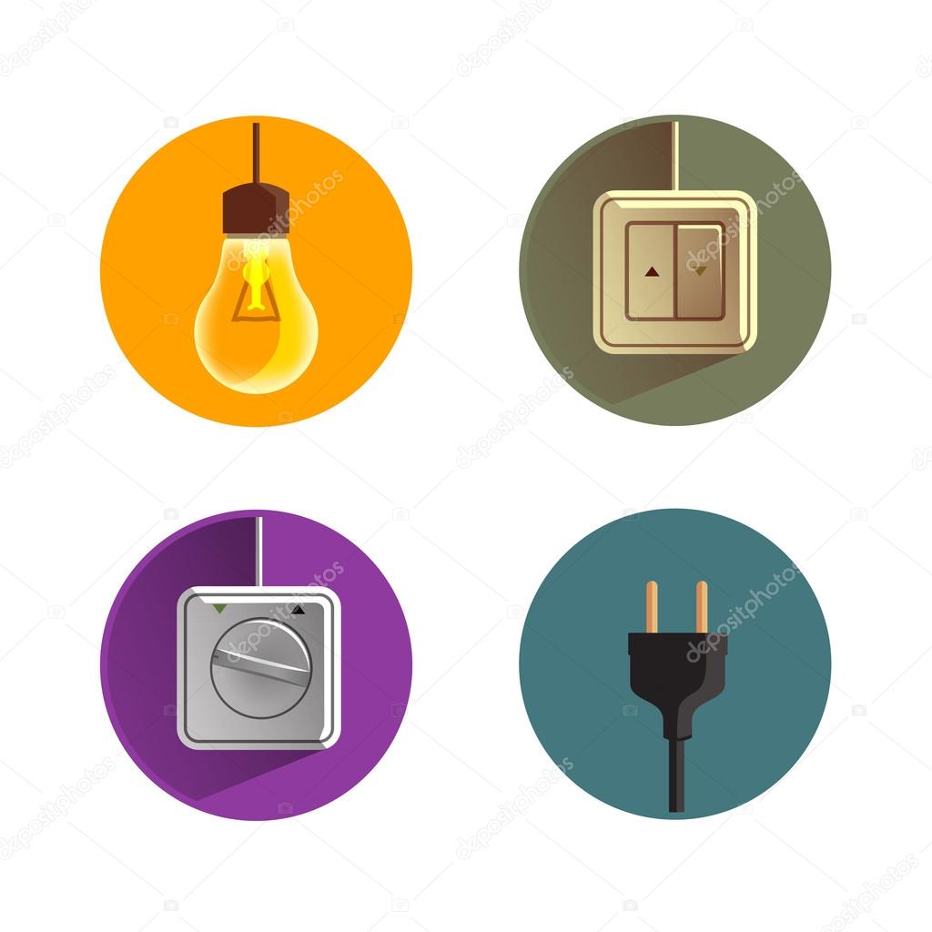 Electricity.Vector format — Stock Vector © sergeypykhonin #42382211