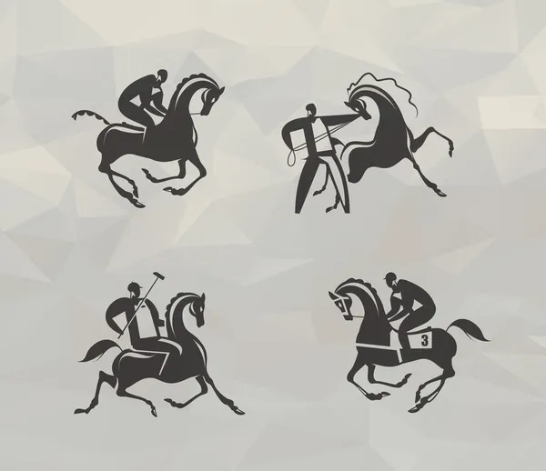 Racehorse icons Vector Art Stock Images | Depositphotos