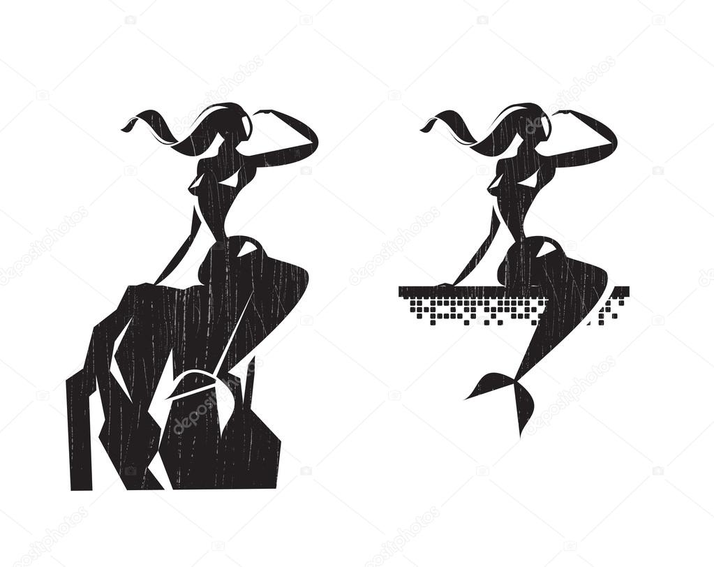 Mermaid. Vector format Stock Vector by ©sergeypykhonin 51667075