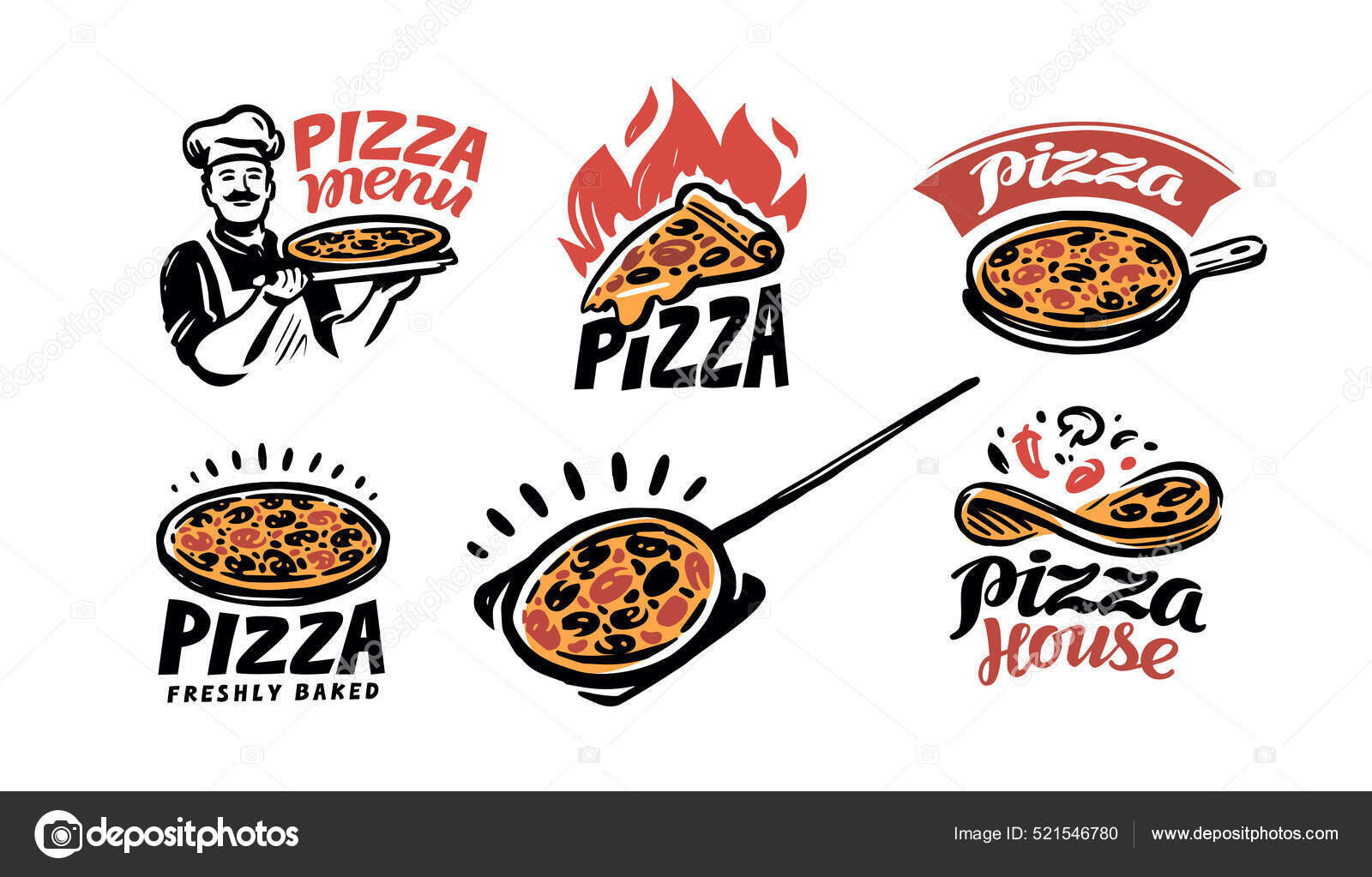 Pizza Logo Vector