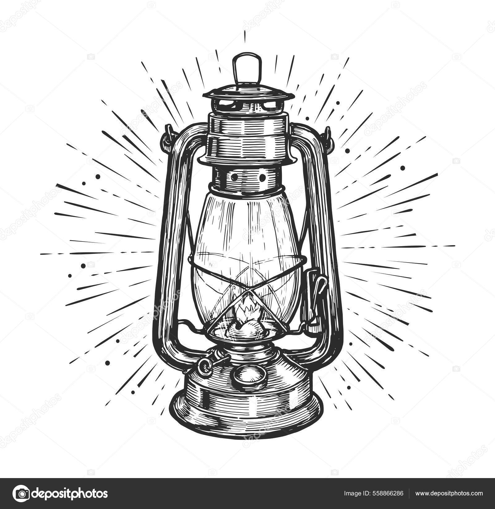 Oil Lamp Sketch