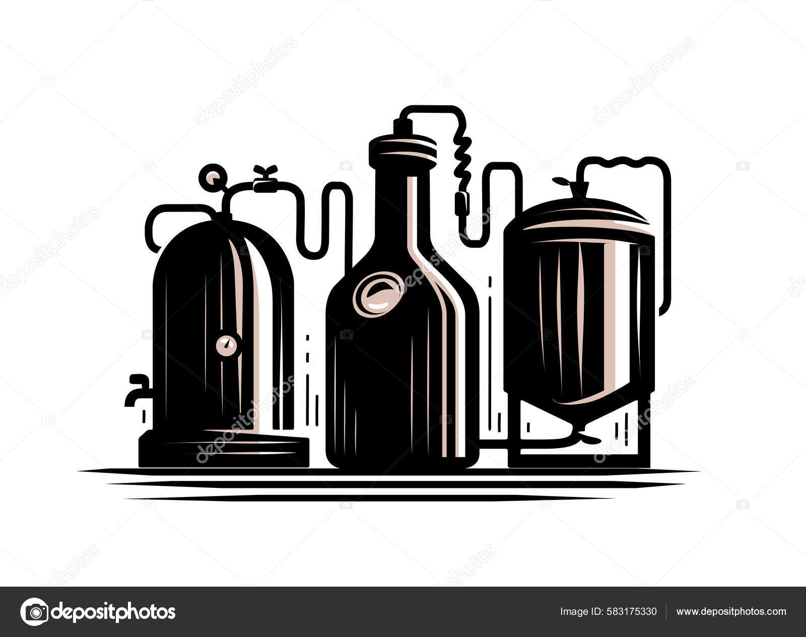 Industrial Equipment Copper Tanks Distillation Alcohol Distillery ...