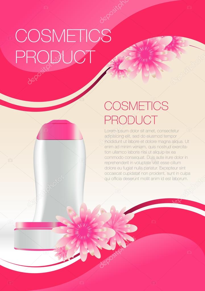 Cosmetic flyer — Stock Vector © natashica #14233191