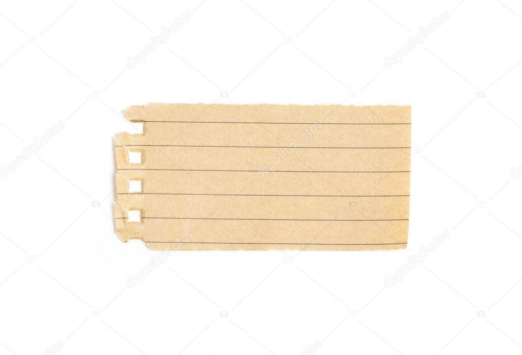 Old Lined Paper Scrap