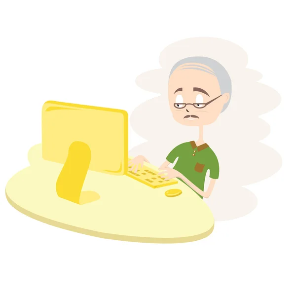 ᐈ Old person on computer stock images, Royalty Free old man computer ...