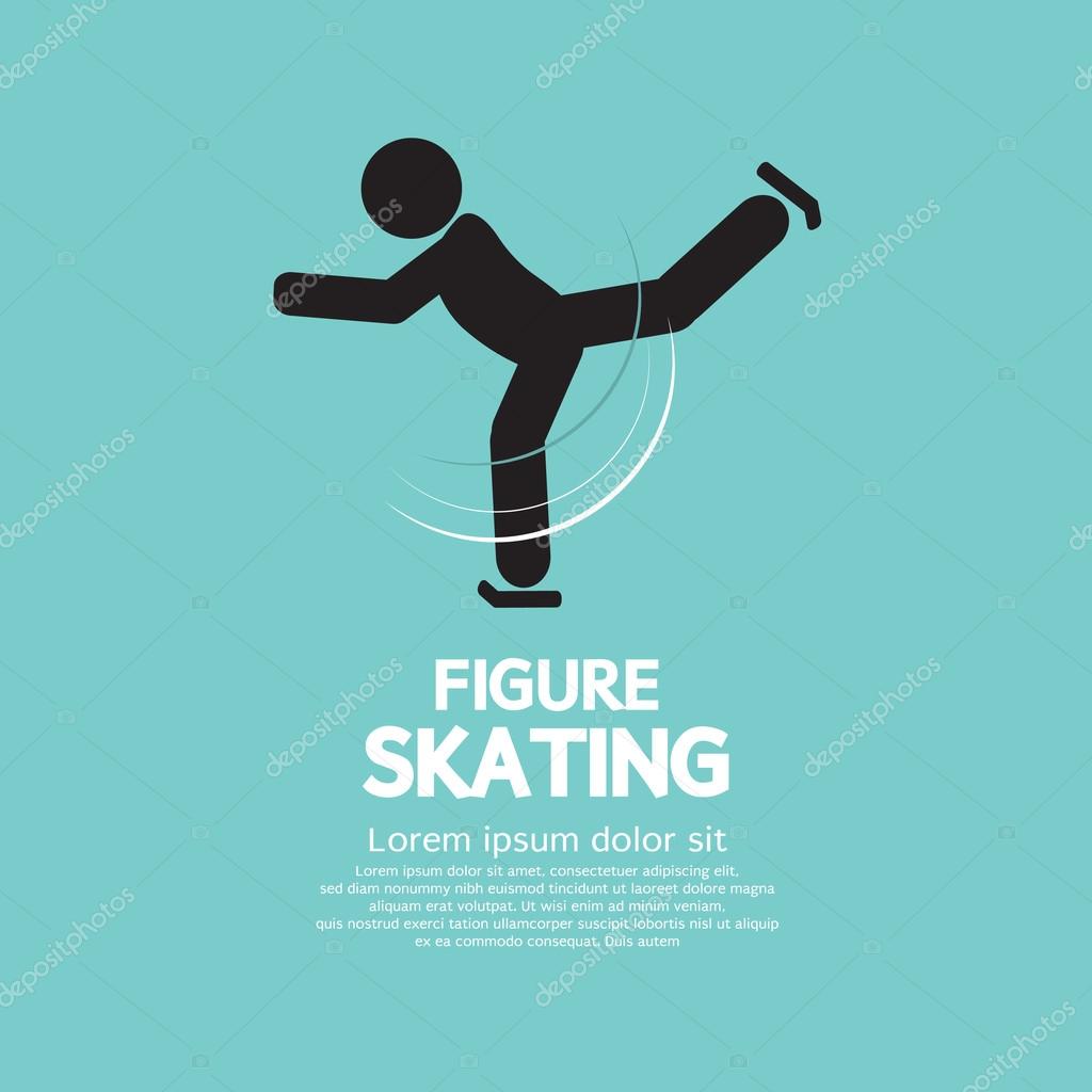 Figure Skating Vector Illustration Stock Vector by ©happymay 39944525