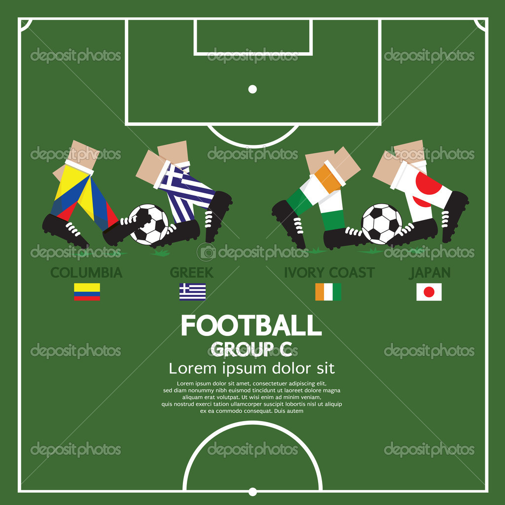 Group C Of 2014 Football (Soccer) Tournament Stock Vector Image by ...