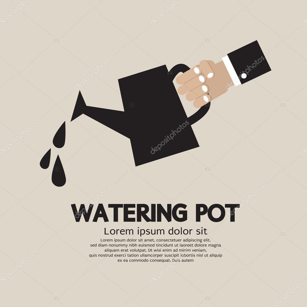 Watering pot Vector Illustration Stock Vector by ©happymay 43852941