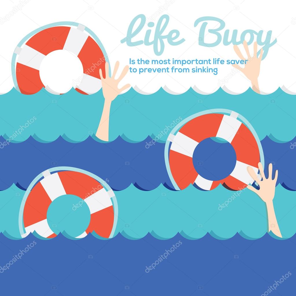 Life Buoy Vector Illustration Stock Vector by ©happymay 43853393