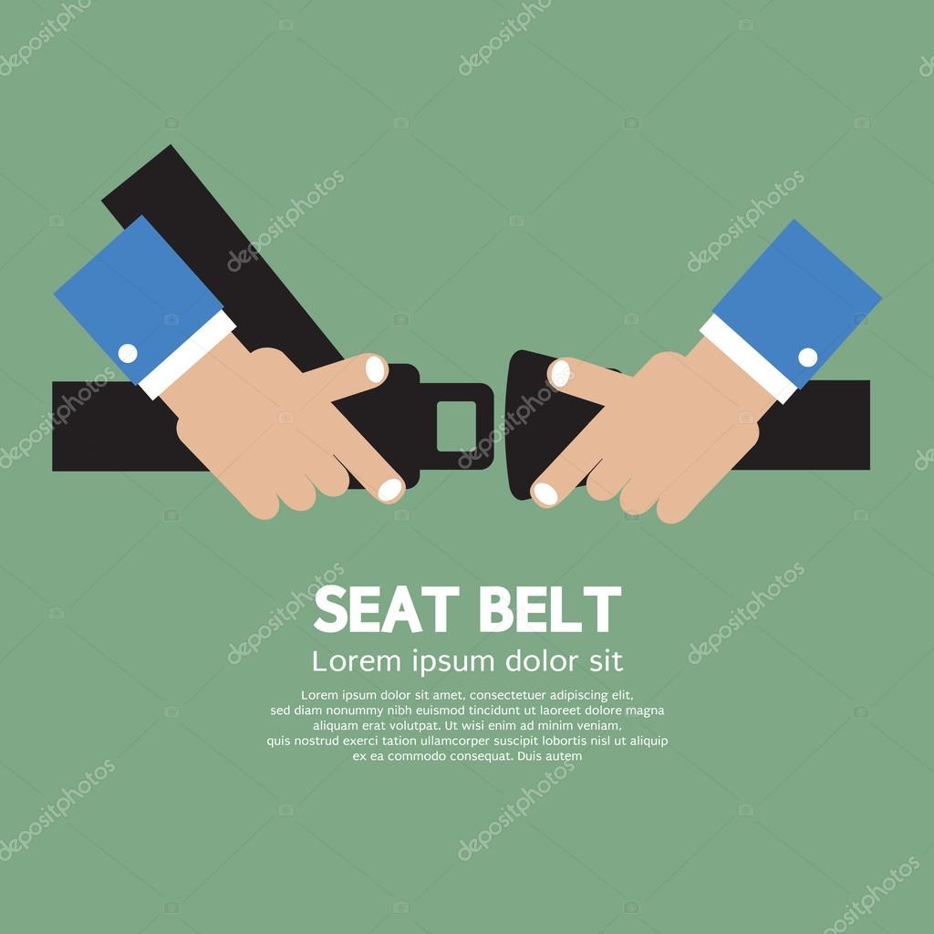 Seat Belt Vector Illustration Stock Vector by ©happymay 43854163