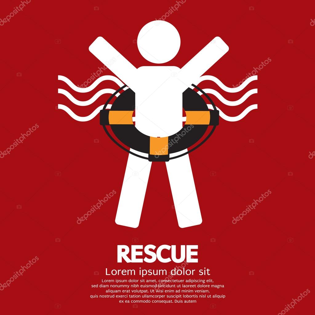 Rescue Vector Illustration Stock Vector Image by ©happymay #44569087