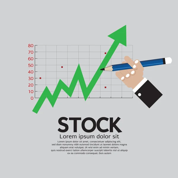 Stock Shares Fall Down — Stock Vector © happymay #32883307