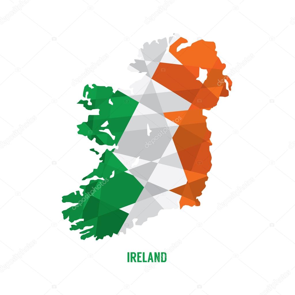 Map of Ireland Vector Illustration Stock Vector Image by ©happymay ...
