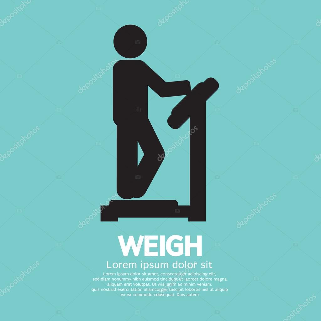 Weigh Graphic Symbol Vector Illustration Stock Vector Image by ...