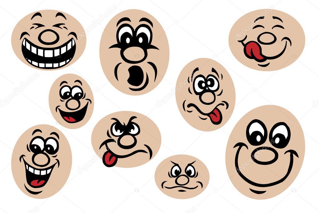 Funny faces Stock Vector Image by ©scotferdon #44175219