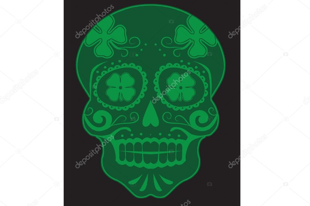 Clover skull Stock Vector Image by ©scotferdon #44642169