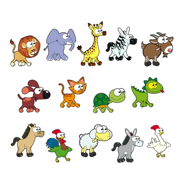 Group Of Animals Cartoon