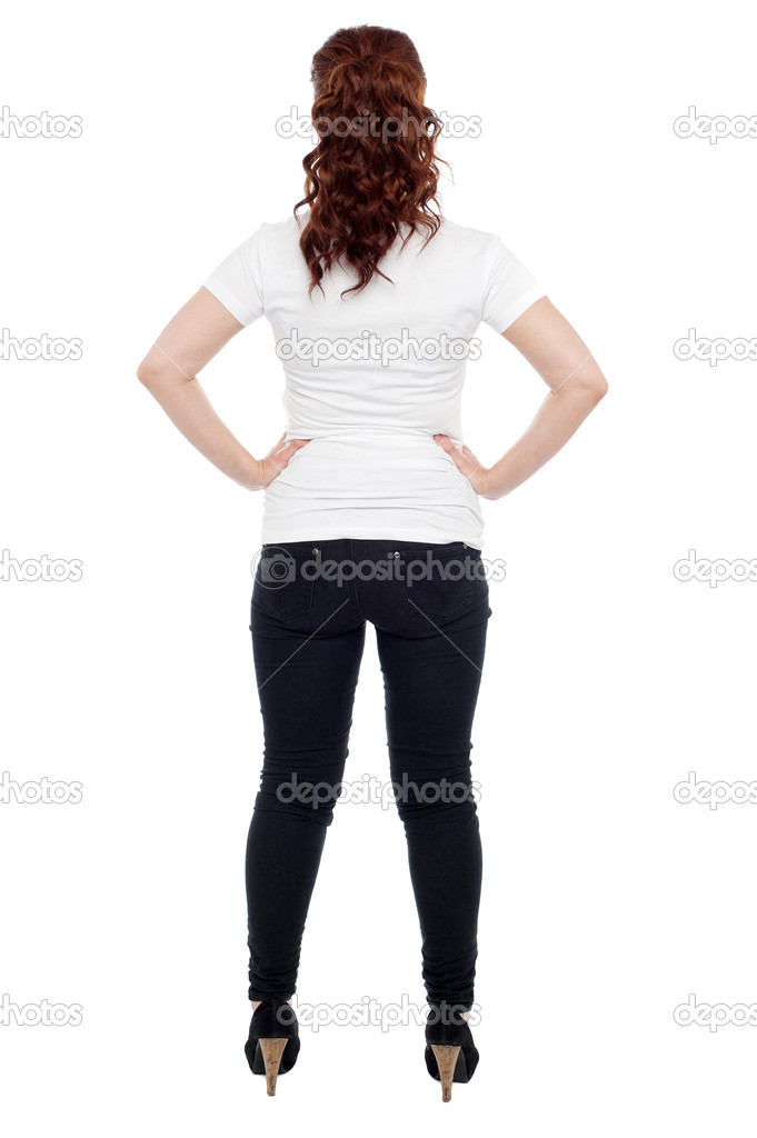 Rear view of a young woman Stock Photo by ©stockyimages 12540975