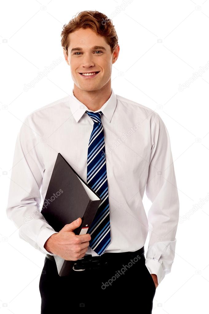 Male executive ready to attend meeting Stock Photo by ©stockyimages ...
